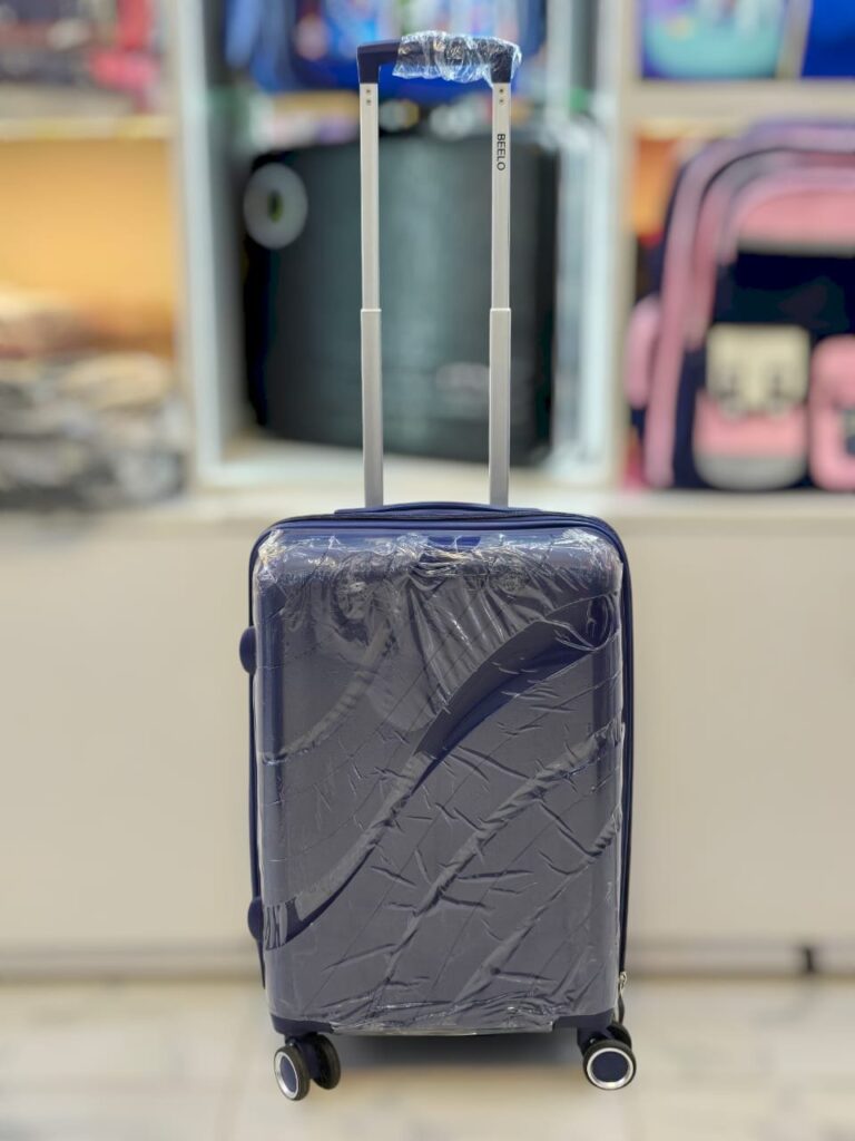 Rubber small Royal blue b Cabin size travel suitcase rubber material 20 ...